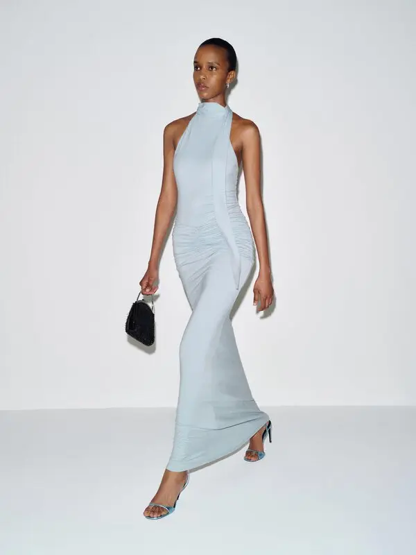 REFORMATION Serena Knit Dress - Blue