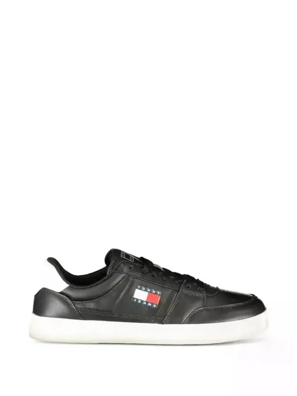 Tommy Hilfiger Logo-patch Sneakers - Black