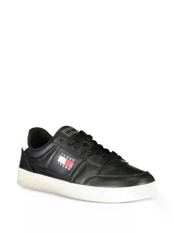 Tommy Hilfiger Logo-patch Sneakers - Black