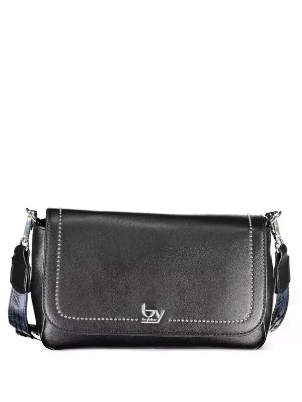 Byblos Leather Shoulder Bag With Stud Detailing