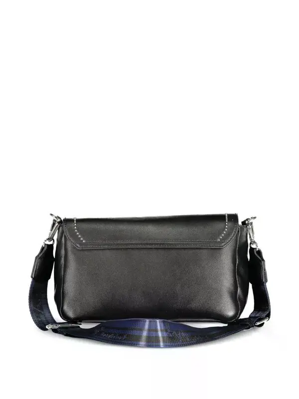 Byblos Leather Shoulder Bag With Stud Detailing