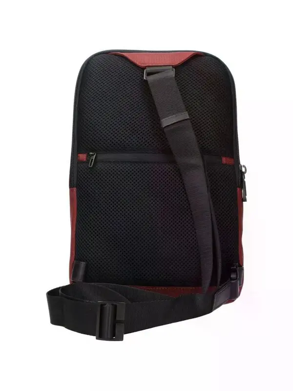 PIQUADRO Leather-trim Crossbody Backpack
