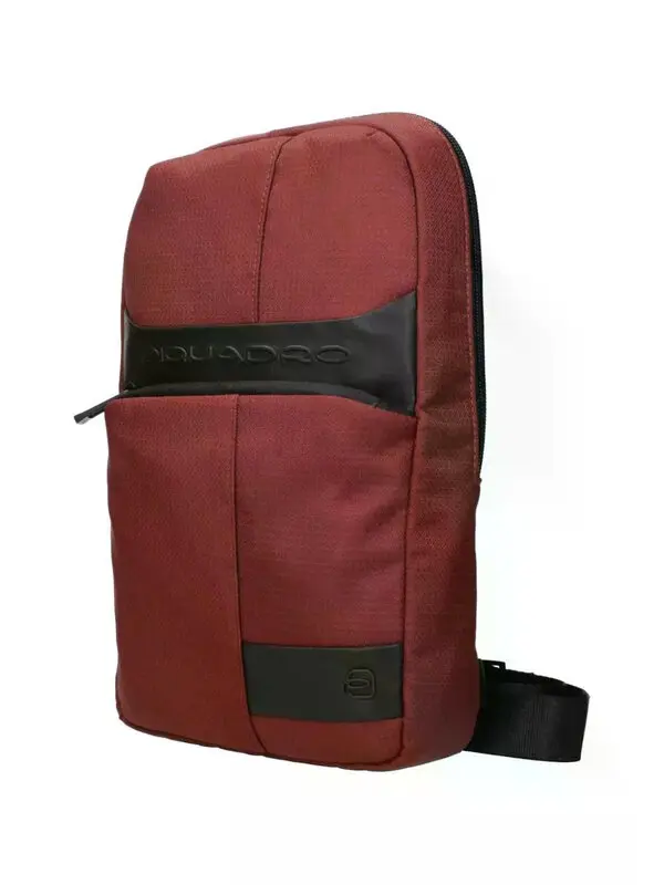 PIQUADRO Leather-trim Crossbody Backpack