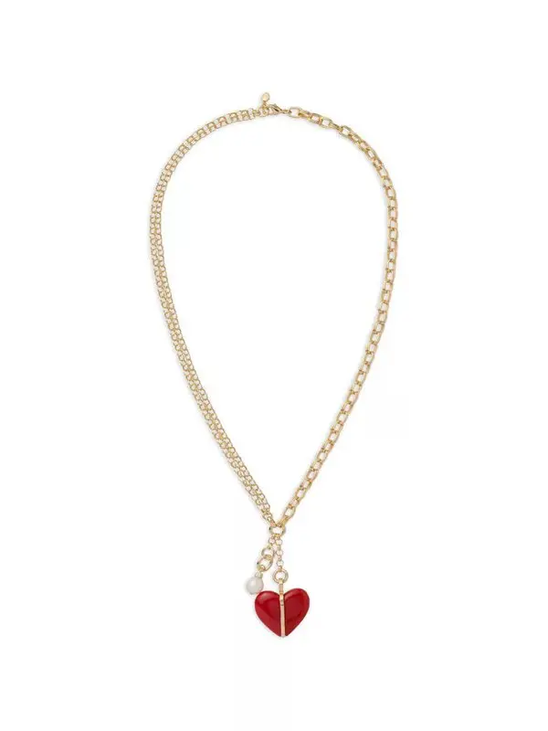ROXANNE ASSOULIN The Big Stone Heart Necklace - Gold