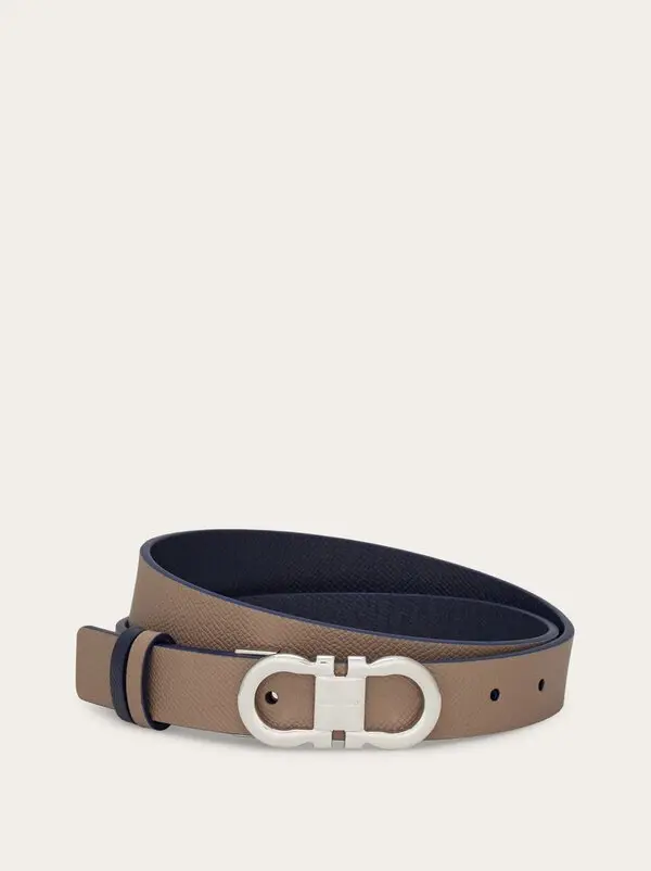 FERRAGAMO Gancini Reversible Belt - Beige