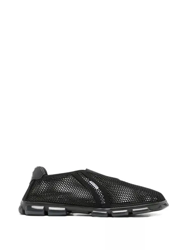 Miu Miu Mesh Slip-on Sneakers - Black