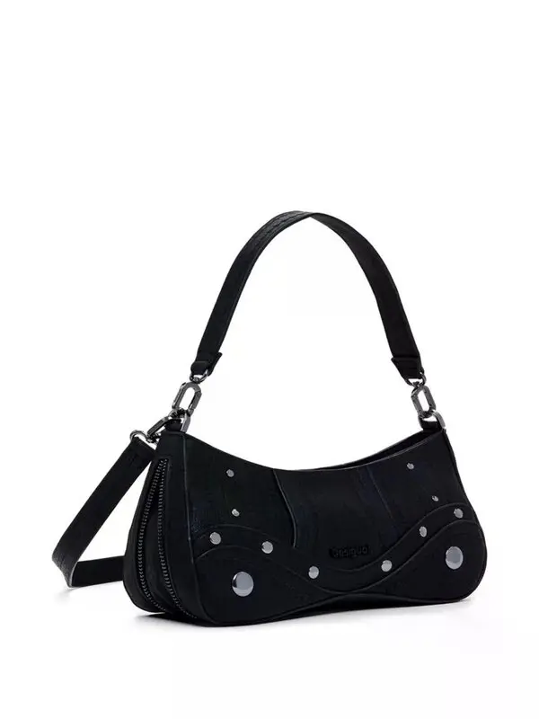 Desigual Stud-embellished Embroidered Shoulder Bag