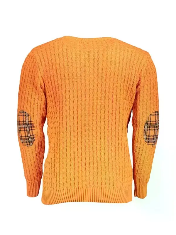 U.S. Grand Cable-knit Elbow-patch Sweater