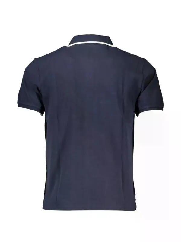 NORTH SAILS Logo-print Tipped Polo Shirt - Blue