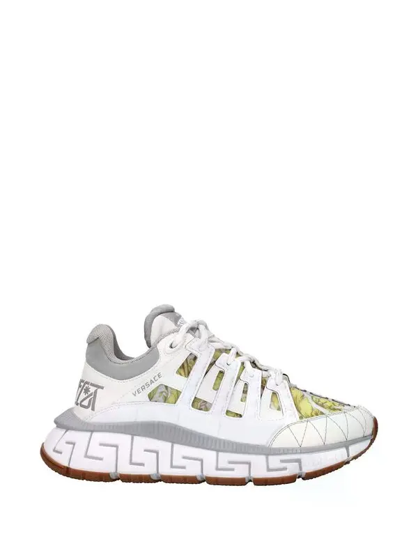 Versace Odissea Leather Sneakers - White