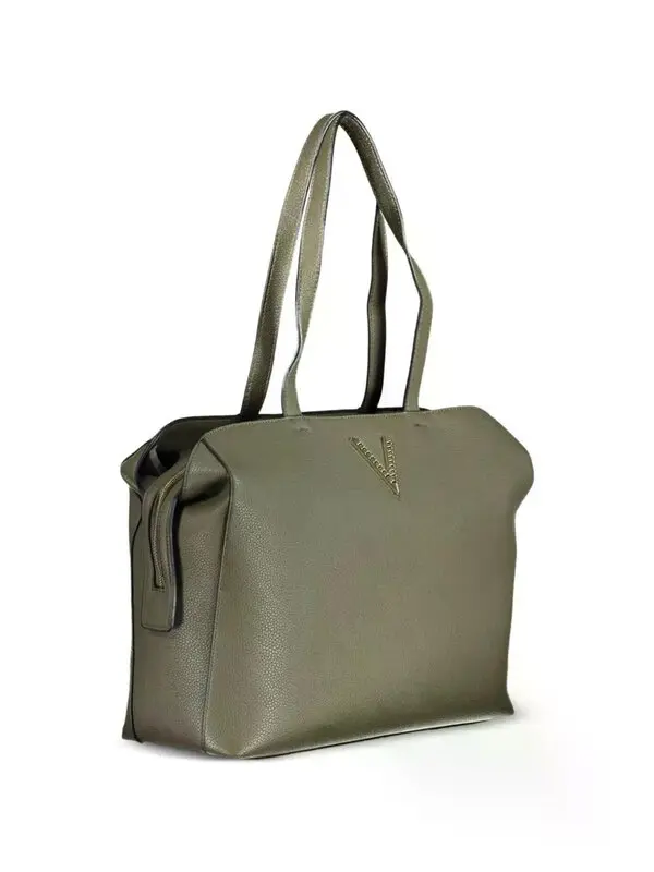 MARIO VALENTINO V Logo Pebbled Tote Bag - Green