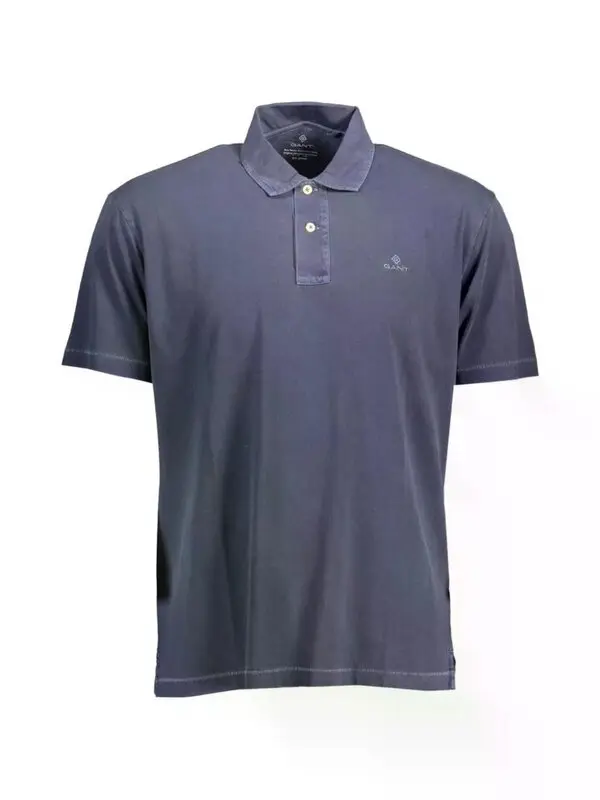 Gant Logo-embroidered Polo Shirt - Blue