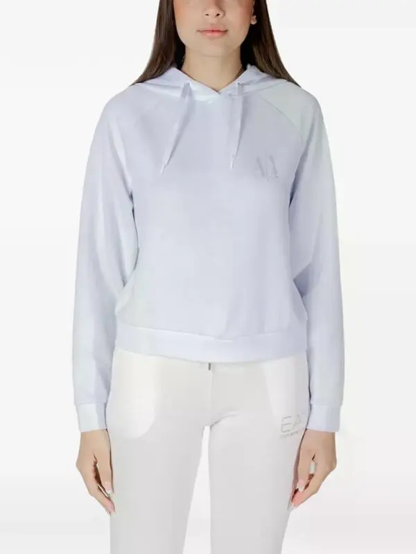 Armani Exchange Logo-print Raglan-sleeve Hoodie