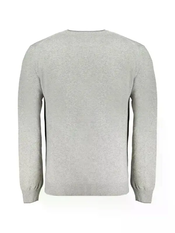 HARMONT & BLAINE Embroidered-logo Crew-neck Sweater - Grey