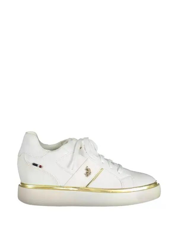 Polo Ralph Lauren Logo-plaque Sneakers - White