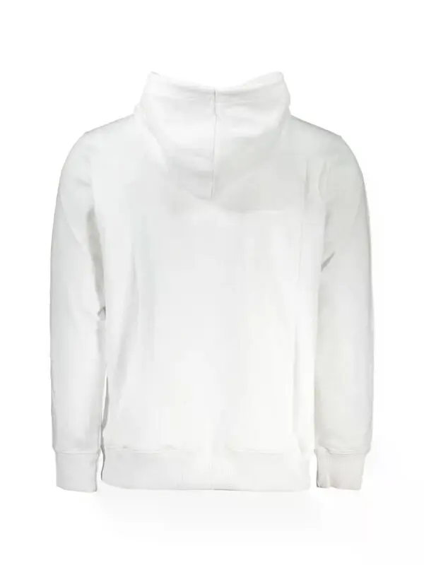 Calvin Klein Monogram-print Relaxed Fit Hoodie - White