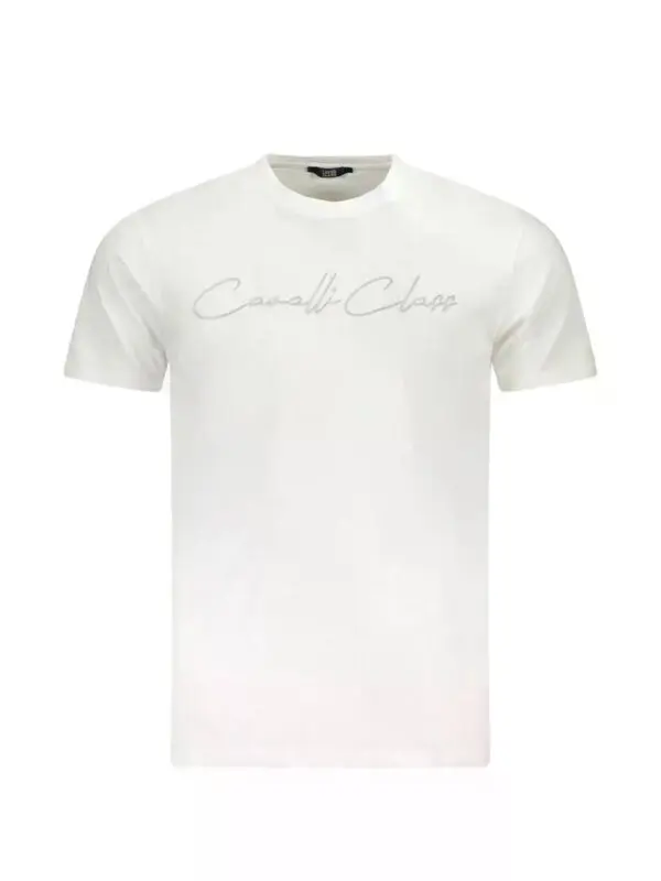 Roberto Cavalli Logo-print Crew-neck T-shirt - White