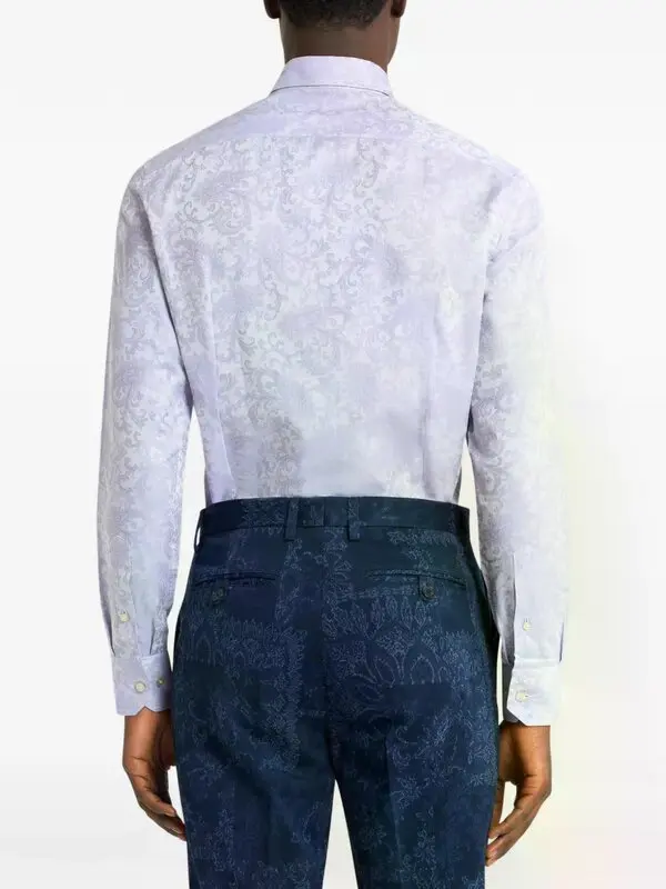 Etro Paisley Jacquard Shirt - Purple