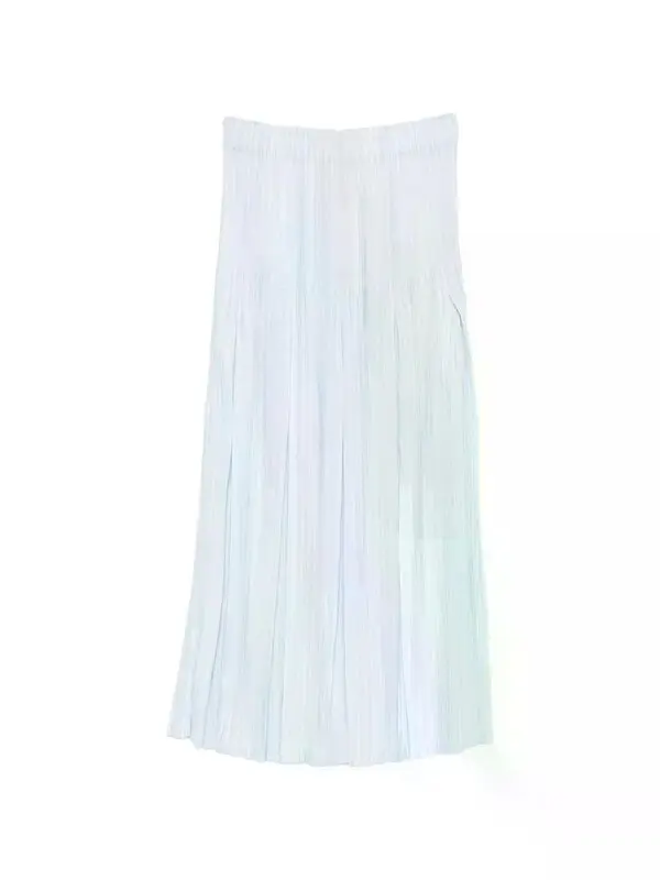 GONGDID DESIGN Pleated Midi Skirt - Blue