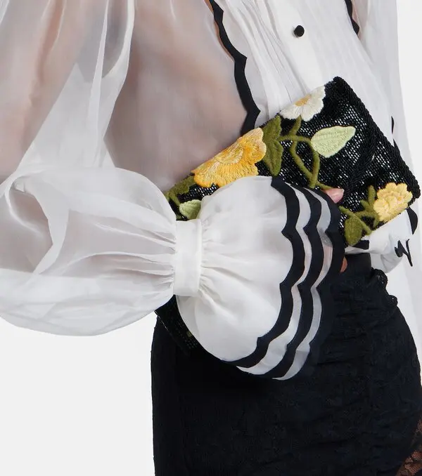 Valentino Garavani Sheer Silk Organza Blouse