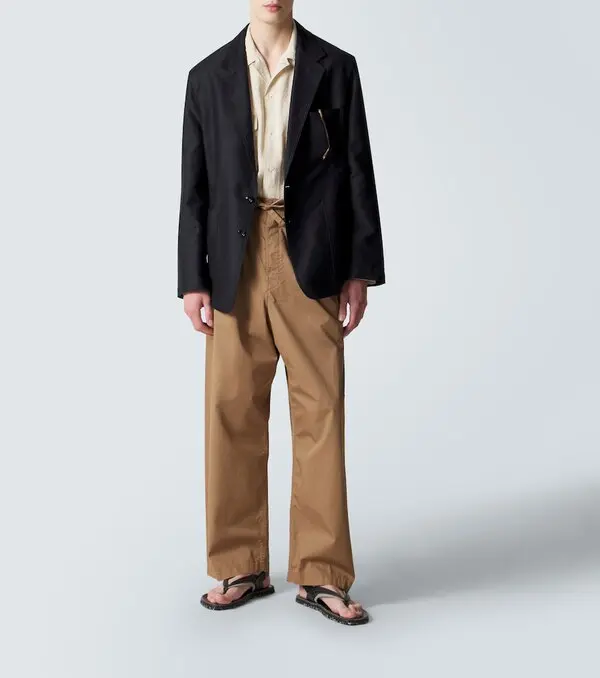 LEMAIRE Cotton Twill Wide-leg Pants