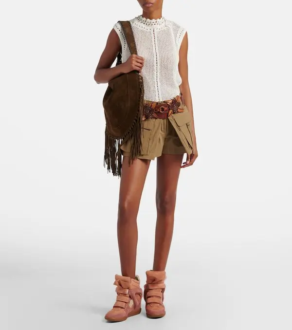 Isabel Marant Étoile Bekett Suede High-top Sneakers - Pink