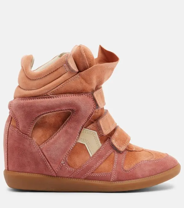 Isabel Marant Étoile Bekett Suede High-top Sneakers - Pink