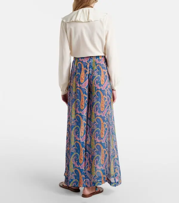 Etro Paisley Wide-leg Pants