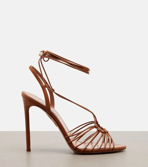 AQUAZZURA Ritmo Leather Sandals