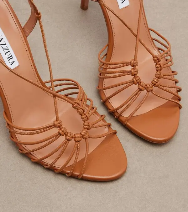 AQUAZZURA Ritmo Leather Sandals