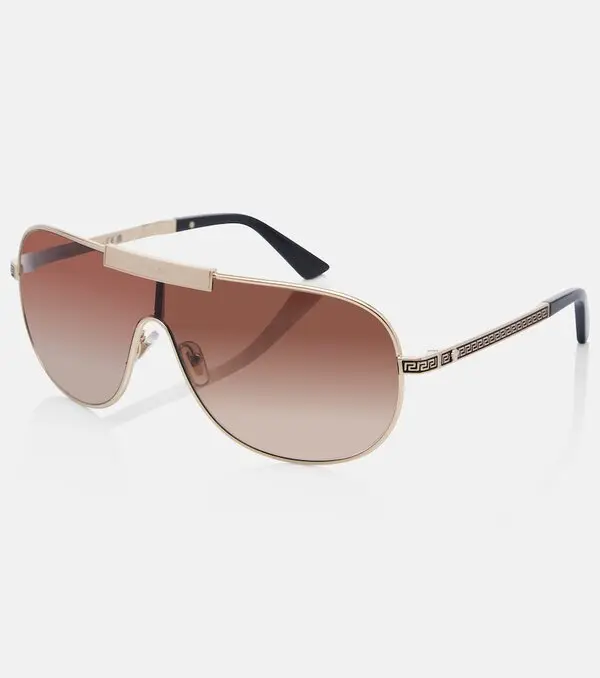 Versace Greca Flow Shield Sunglasses