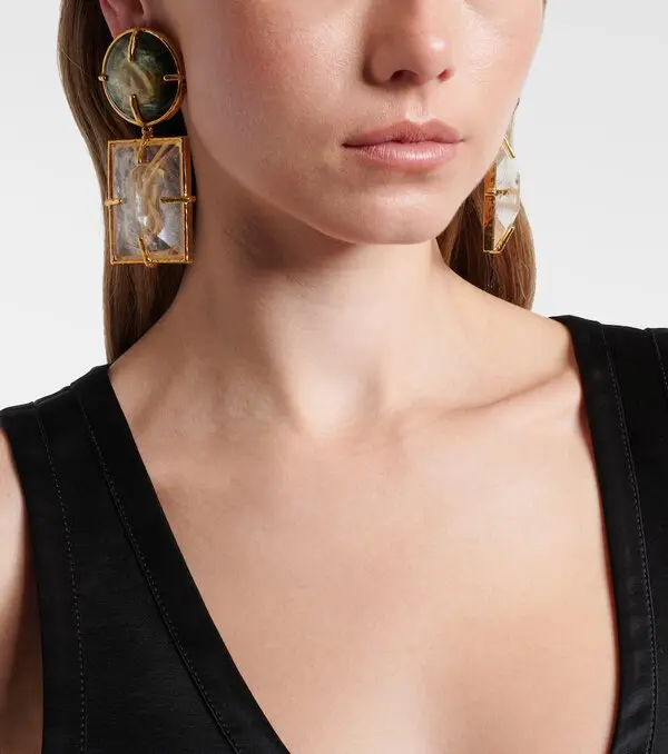 Saint Laurent Cassandre Clip-on Earrings