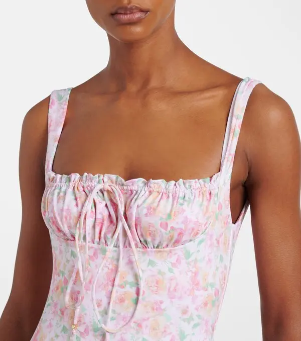 BANANHOT Gia Floral Swimsuit - White
