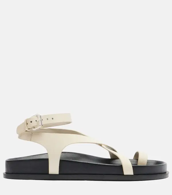A.emery Jalen Leather Sandals - White
