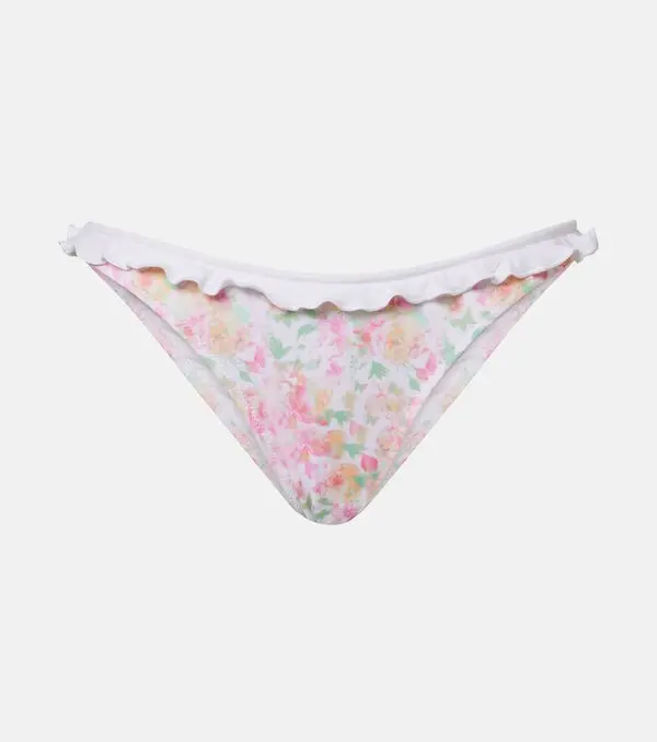 BANANHOT Jena Floral Bikini Bottom - White