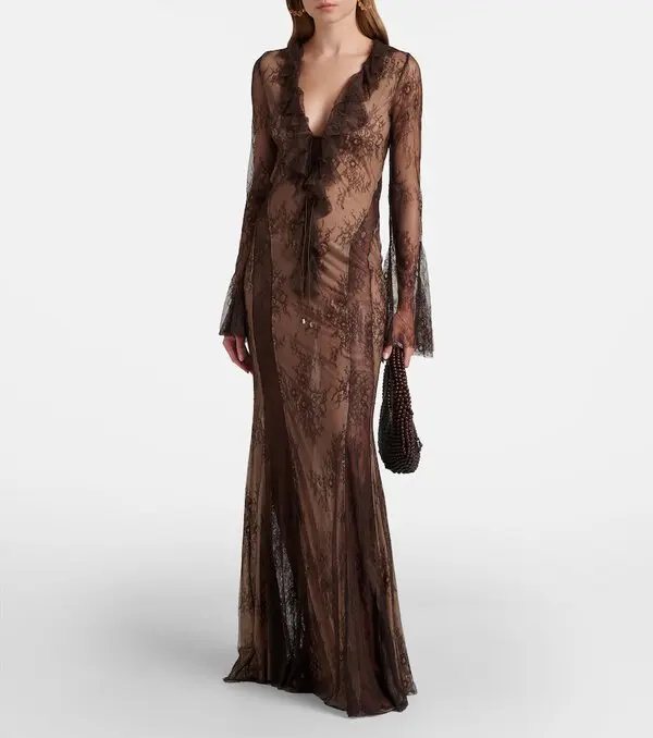 BANANHOT Nori Lace Maxi Dress