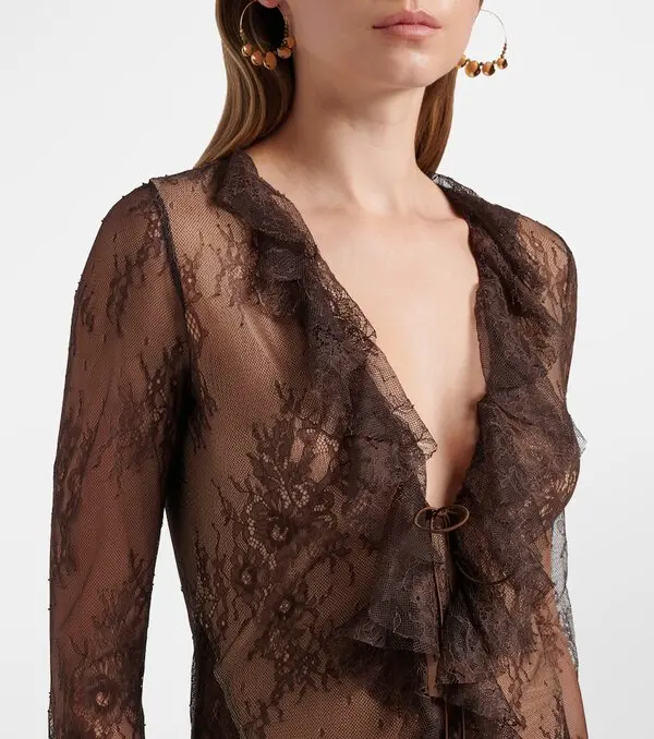 BANANHOT Nori Lace Maxi Dress
