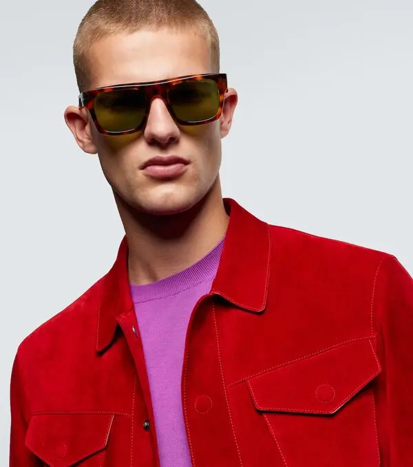 TOM FORD Cyrus Square Sunglasses - Brown