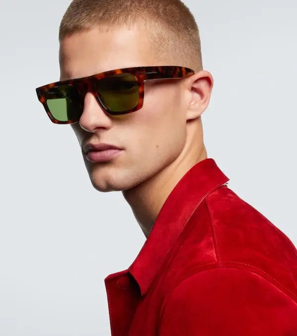 TOM FORD Cyrus Square Sunglasses - Brown