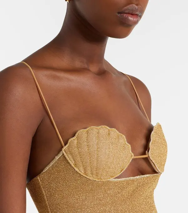Oseree Lumière Minidress - Gold