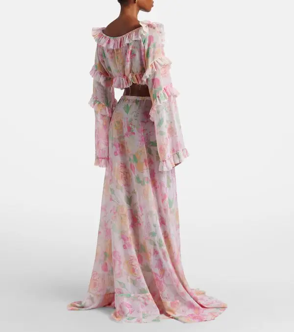 BANANHOT Clara Floral Maxi Skirt