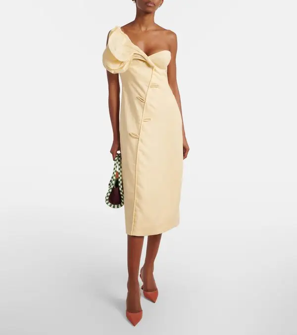 Amina Muaddi Holli Suede Slingback Pumps