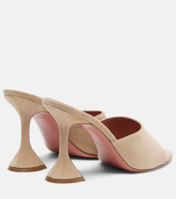 Amina Muaddi Lupita Suede Mules