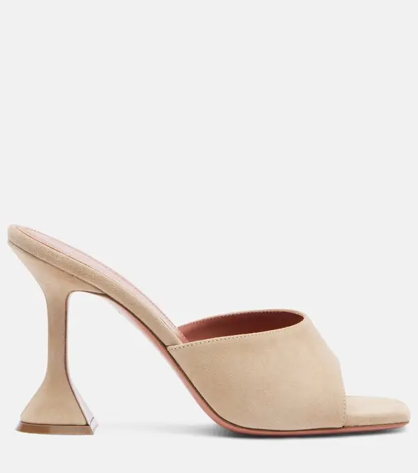 Amina Muaddi Lupita Suede Mules