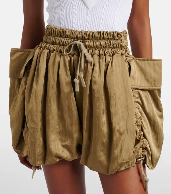 Balmain Twill Cargo Shorts - Green