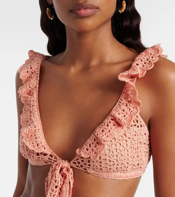 Anna Kosturova Crochet Bra Top