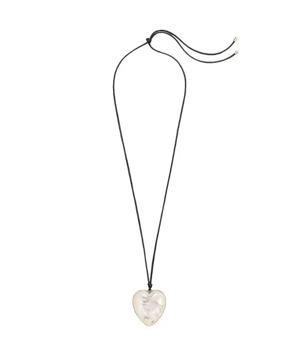 JENNIFER FISHER 14kt Gold-plated And Leather Necklace With Quartz - Black