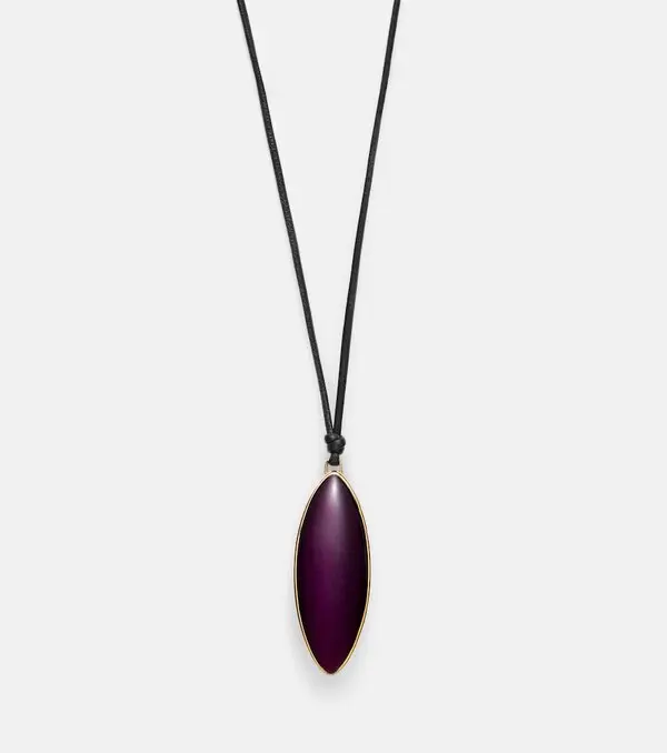 JENNIFER FISHER 14kt Gold-plated Necklace With Quartz
