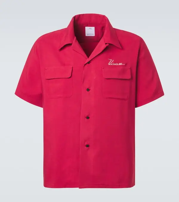 Visvim Judd Canvas Bowling Shirt - Red