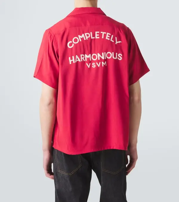 Visvim Judd Canvas Bowling Shirt - Red